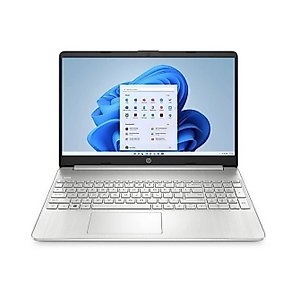HP 15.6-inch FHD Non-Touch, 512GB SSD, 2.1GHz Ryzen 5 5500U 6 Core (8GB RAM, SD Card Reader, AMD Radeon Graphics, Windows 11 Home S) Silver, 15-ef2040tg