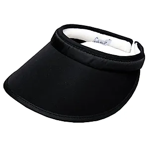 Glove It Women's Solid Visor, Black, Standard