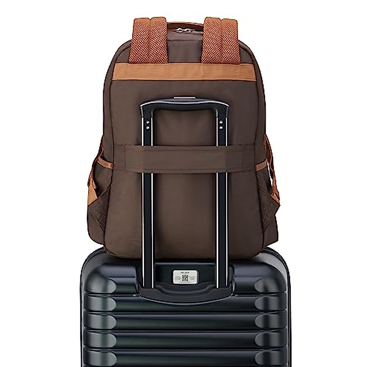 DELSEY PARIS Legere Laptop Travel Backpack, Chocolate Brown