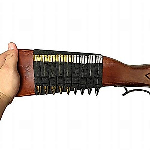 ACEXIER Tactical 9 Rounds Shells Holder Cartridges Ammo Carrier Bullet Pouch for MP 512-36 Elastic Butt Stock Hunting Rifle Accessories
