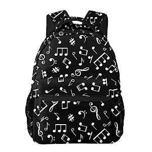 ROSIHODE Piano Music Note Backpack,Fashion Travel Hiking Camping Daypack Computer Backpacks Bookbag for Men Women