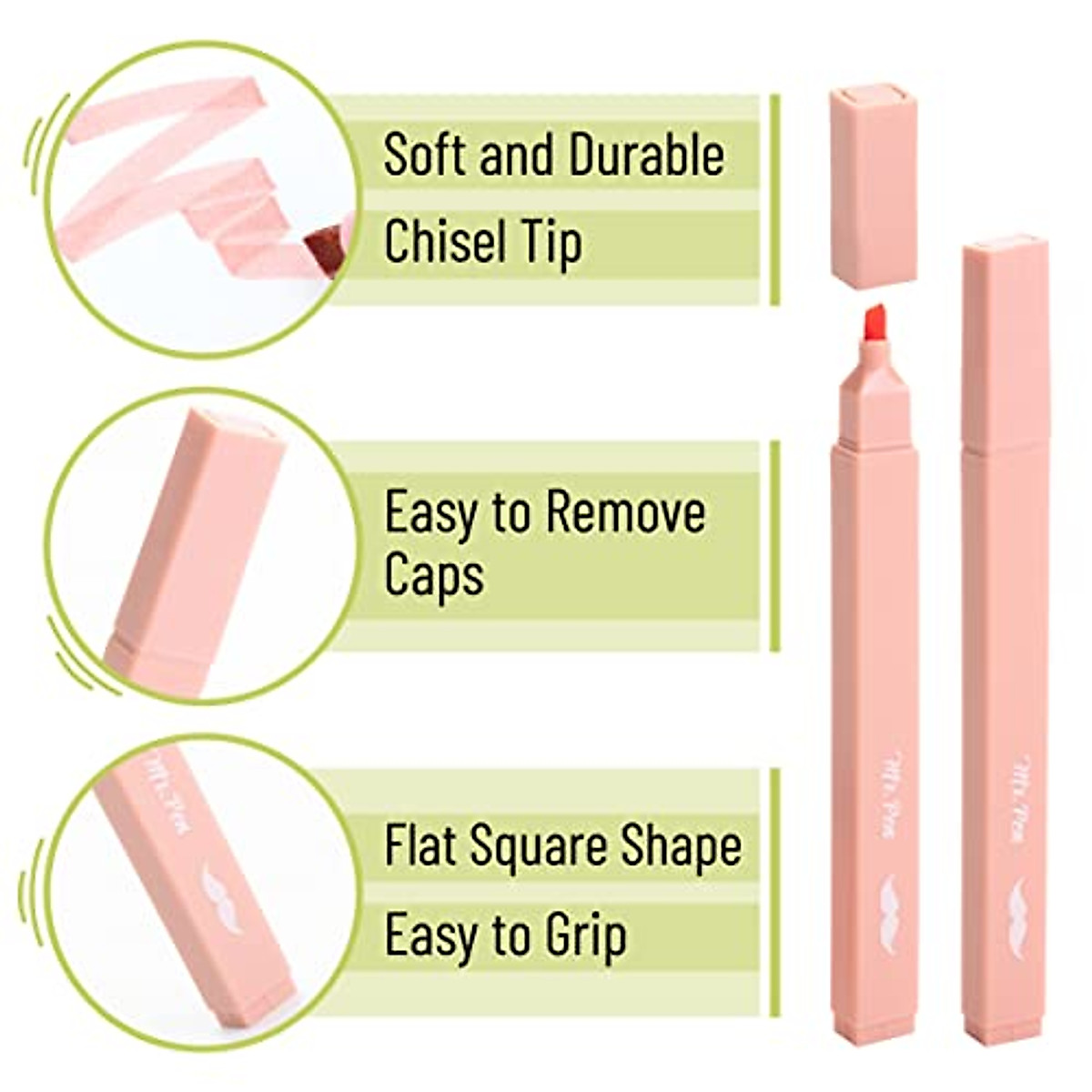 Mr. Pen- Bible Case and Aesthetic Highlighters, Boho Theme