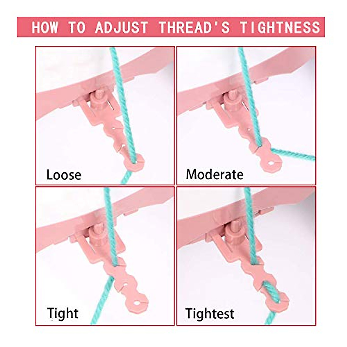 Knitting Machines, 40 Needles Knitting Loom Machines, Smart Knitting Board Rotating Double Weaving Loom Machine Kit for Kids and Adults