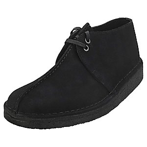 Clarks ORIGINALS Mens Desert Trek Suede Black Shoes 11.5 US