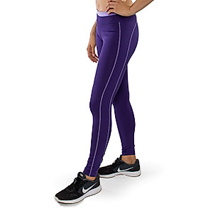 Alex + Abby Women's Plus-Size Advantage Legging 2X Blast Purple/Deep Lilac