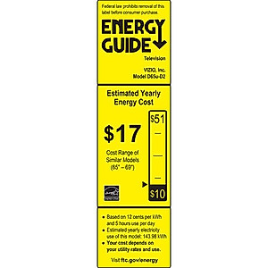 VIZIO D65u-D2 65" Class UHD Full-Array LED Smart TV (Black)