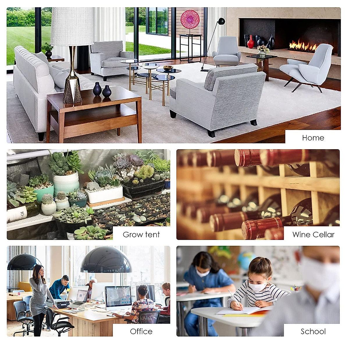 Desktop CO2 / RH/Temp 3 in 1 Indoor Air Quality Monitor Data Logging with Software Carbon Dioxide Temperature Humidity Digital Meter Audible Alarm NDIR Sensor