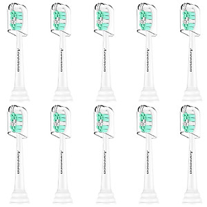 Aoremon Toothbrush Replacement Heads for Philips Sonicare - Compatible with Sonicare ProtectiveClean C2 & Phillips 4100 5100 Click- on Electric Toothbrush