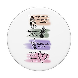 Practical Magic Witch Gardening Card Gardeners Plant Lovers PopSockets Swappable PopGrip