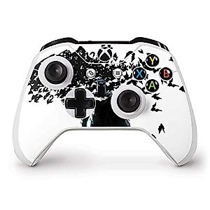 Skinit Decal Gaming Skin compatible with Xbox One S Controller - Officially Licensed Warner Bros Batman and Bats Design