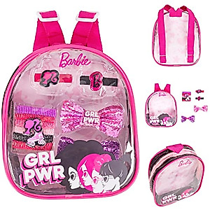 Kids Barbie Fashioninsta's Accessory Bag - Accessories Set for Girls - Barbie Sets - Bow's with Alligator Clips, Hair Ties - Ages 3+