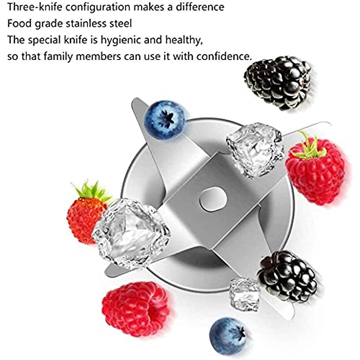 Multifunctional Blender Stainless Steel Blades, 3 Speed Control With Pulse, Overheat Protection, Crusher, chopper, coffee grinder smoothie maker 22000 rpm 1150ml jar,blue,c,pink,a ZJ666