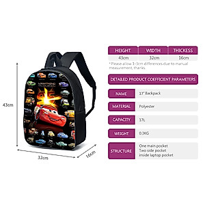Cartoon Backpack for Teens Lightweight Waterproof Bookbag Gifts 16 Inch Cartoon Laptop Backpack