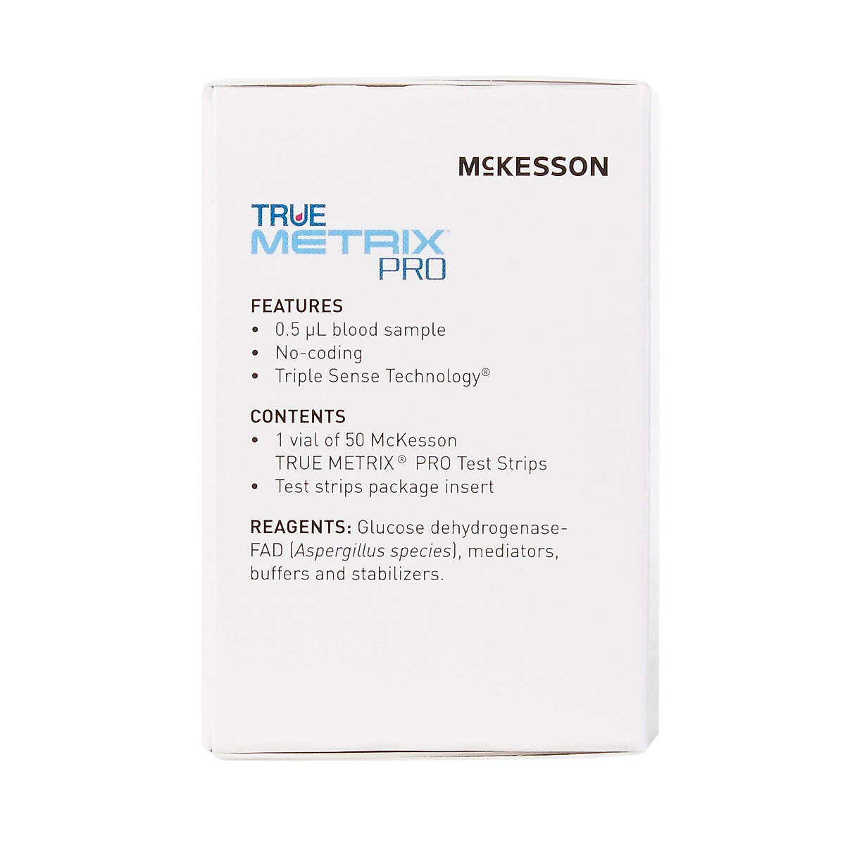 McKesson TRUE METRIX Professional Monitoring Blood Glucose Test Stripes, 50 Strips, 3 Packs, 150 Total