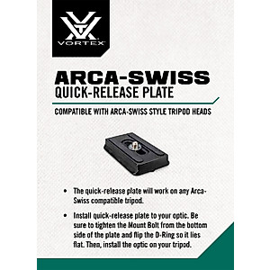 Vortex Optics Arca-Swiss Quick Release Plate