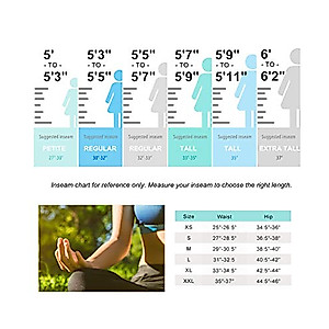 Yogipace 27"/28"/29"/30"/31"/32"/33"/35"/37" Inseam,Petite/Regular/Tall, Women's Bootcut Yoga Pants Long Workout Pants, 27", Black Size XXL