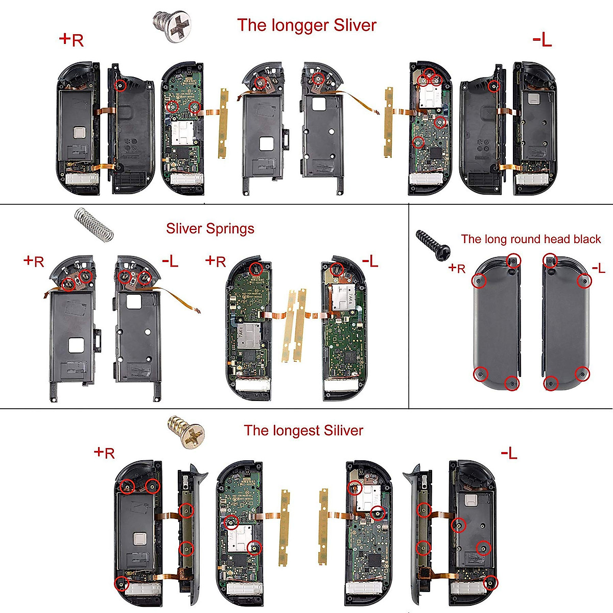 eXtremeRate Back Plate for Nintendo Switch Console, NS Joycon Housing Shell (D-Pad Version) with Full Set Buttons, DIY Replacement Shell for Nintendo Switch - Chrome Gold