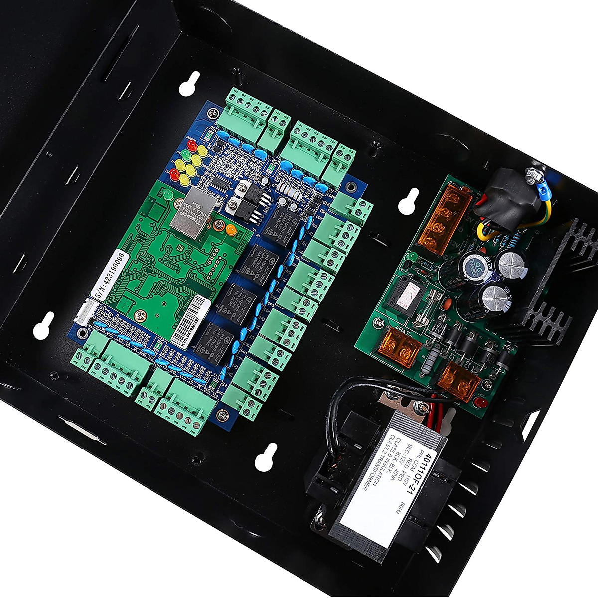 UHPPOTE Wiegand 26 bits Network RFID Access Control Board Kit Metal AC110V Power Box For 4 Doors