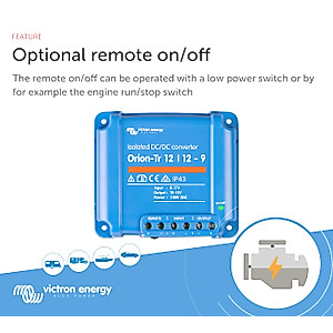 Victron Energy Orion-Tr IP43 12/12-Volt 9 amp 110-Watt Isolated DC-DC Converter