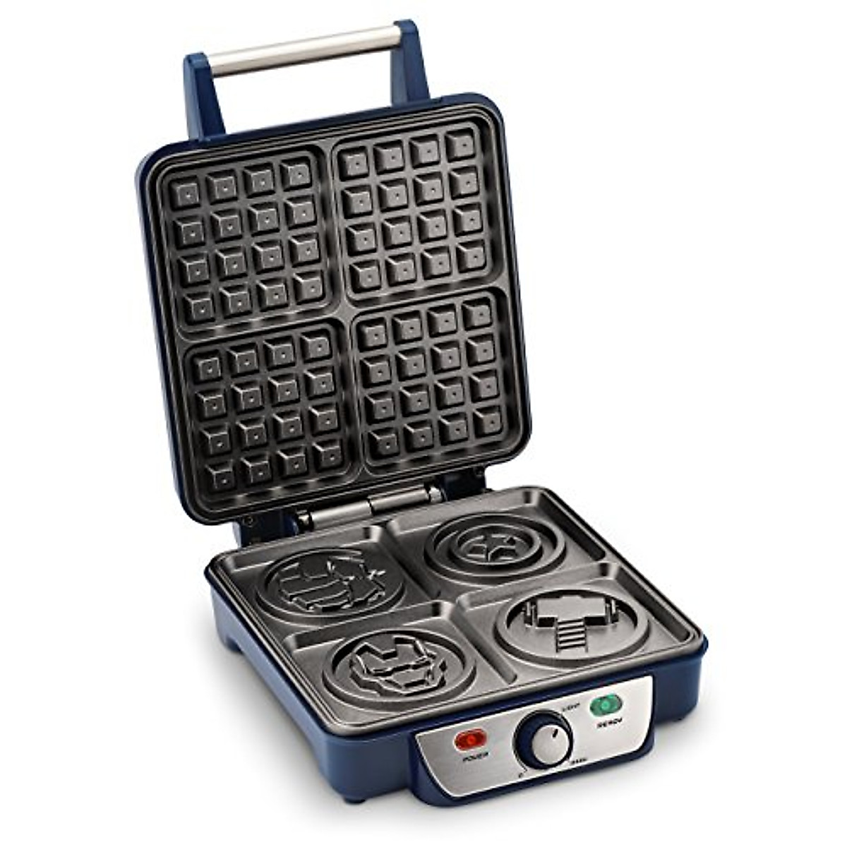 Marvel MVA-281 Waffle Maker, Unit: 13" x 9.7" x 4", Blue