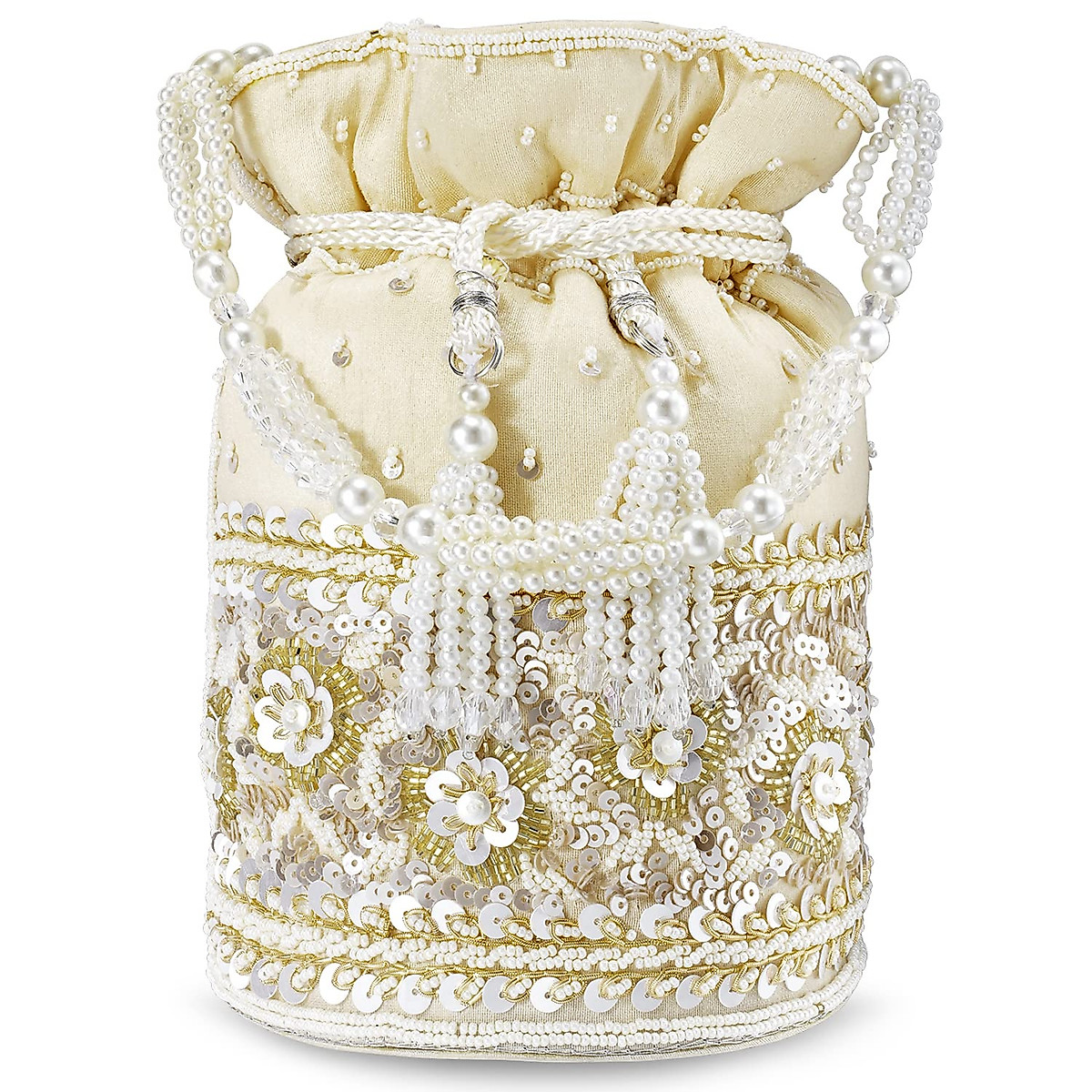Aheli Potli Bags Gift for Women Evening Bag Clutch Ethnic Bride Purse with Drawstring