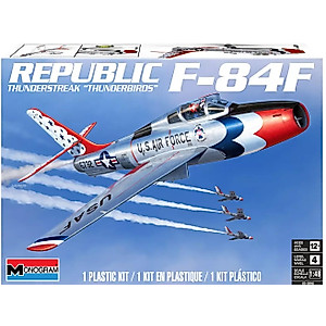 Revell 85-5996 Republic F-84F Thunderstreak Thunderbirds 1:48 Scale 75-Piece Skill Level 4 Model Airplane Building Kit