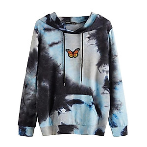 Women Teen Girls Cat Hoodie Sweatshirt Sweater Coats Cute Cat Ear Sleeping Cat Printed Pullover Long Sleeve Sweatshirt