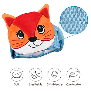 Entyle Baby Safety Helmet, Infant Toddler Adjustable Protective Hat, Head Protector for Crawling walking, Soft Headguard Infant Head Cushion for Learning to Climb and Walk (Blue Cat)