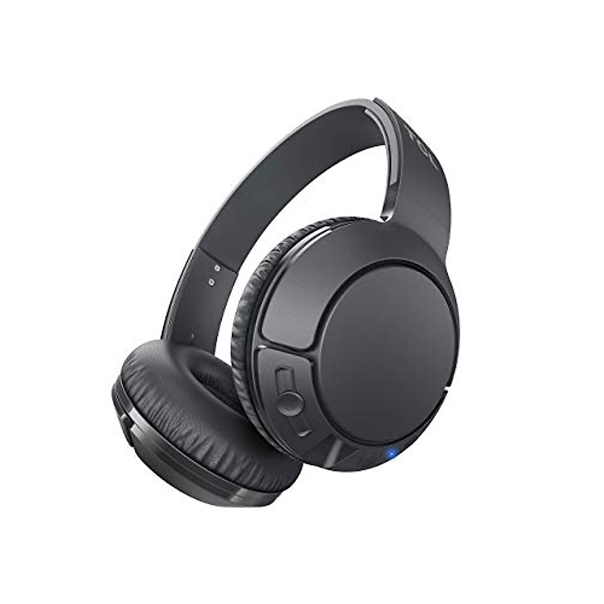 TCL MTRO200BT Wireless On-Ear Headphones Super Light Weight Headphones with 32mm Drivers for Huge Bass and 20 Hour Playtime – Shadow Black (Renewed)
