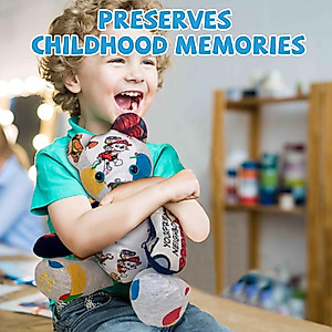 10 PCS Memory Bear Template Ruler Set — Memory Bear Patterns for Sewing Quilting Templates, Acrylic Quilting Rulers and Templates for Sewing Bear Pattern Memories Home Sewing Art Craft (12 inch)