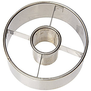 Ateco 3-1/2-Inch Stainless Steel Doughnut Cutter, Silver