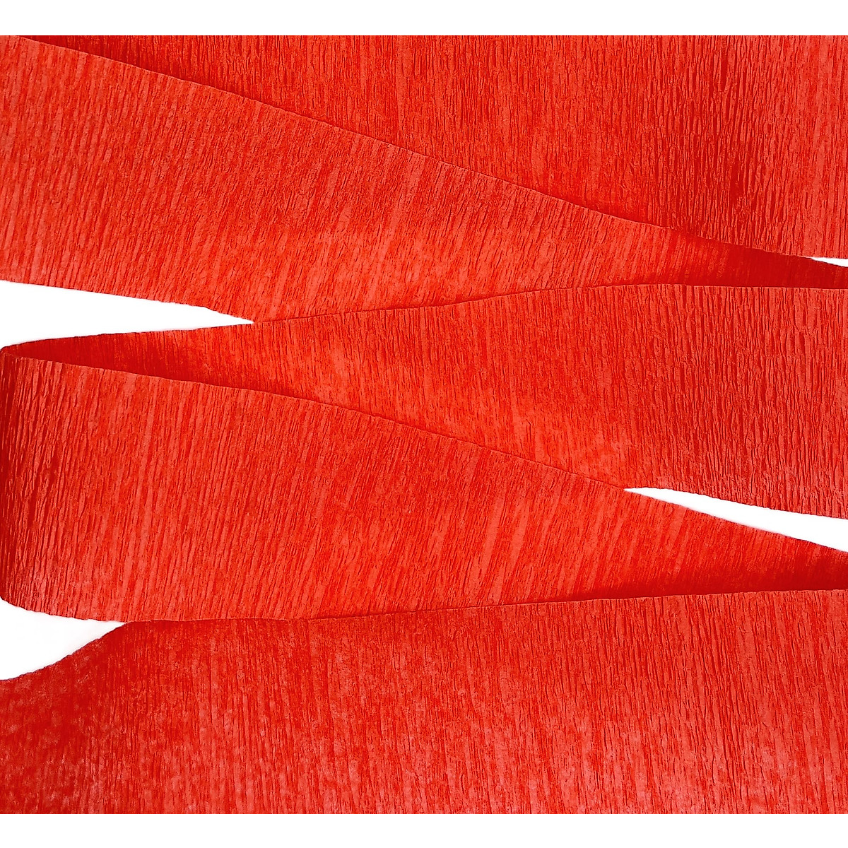 Red and Gold Yellow Crepe Paper Streamers (2 Rolls Each Color) USA-Made