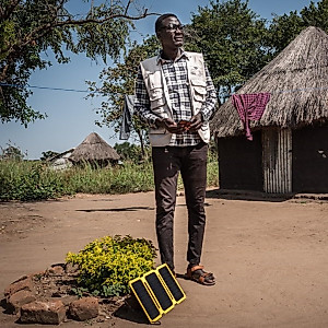 SunJack 15 Watt Foldable IP67 Waterproof ETFE Monocrystalline Solar Panel Charger with USB-C and USB-A for Cell Phones, Tablets and Portable for Backpacking, Camping, Hiking and More