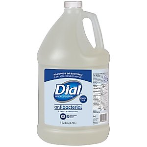 Dial Professional Sensitive Skin Antibacterial Liquid Hand Soap, 1 Gallon Refill, 128 Fl Oz