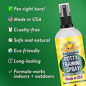 Bodhi Dog Potty Training Spray | Indoor Outdoor Potty Training Aid for Dogs & Puppies | Puppy Potty Training for Potty Pads | Made in USA (8oz)