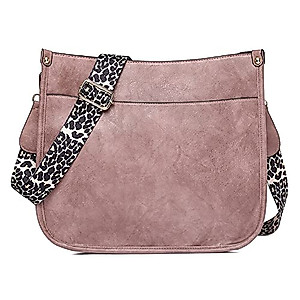 Women Fashion Tote Bag Shoulder Bag Purse PU Leather Crossbody Bag Hobo Handbag Large Capacity Leopard Strap