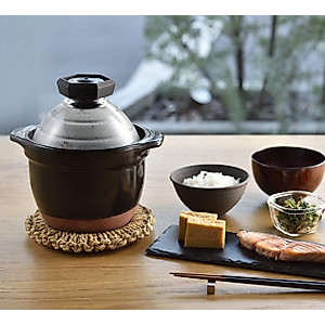 Hario "Gohan Gama" Glass Lid Rice Cooker, 2-Cup