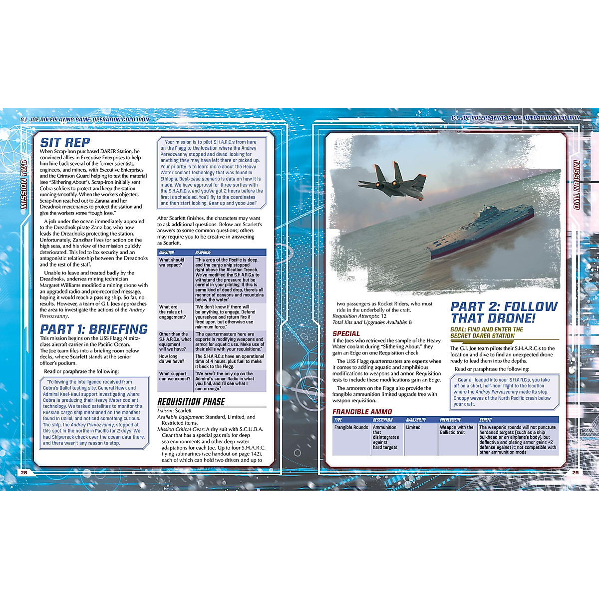 Renegade Games Studios GI Joe RPG Operation Cold Iron ADV Book HC