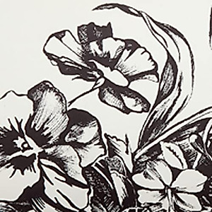 Ted Baker Bedding Full Queen Duvet Cover Set Cotton 3-Piece Breathable All Season Flowers Button Closure Soft Sateen 92 x 96 Inches Elegance Floral, Full/Queen, Ivory