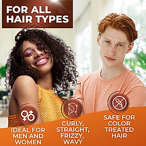 Moroccan Argan Oil Shampoo - Sulfate Free, Anti Frizz Hydrating Thickening Care for Women and Men - Deep Moisturizing Treatment for Color Treated, Curly, Frizzy, Damaged and Dry Hair