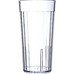 Carlisle FoodService Products 111607 Bistro Tumbler, 16 oz, Clear, Plastic (Pack of 1)