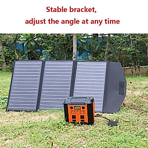 60W Solar Panel, Foldable Solar Panel, High-Efficiency Monocrystalline Silicon, Portable Outdoor Energy Storage Power Station for Battery Charging, Boat, RV, Travel