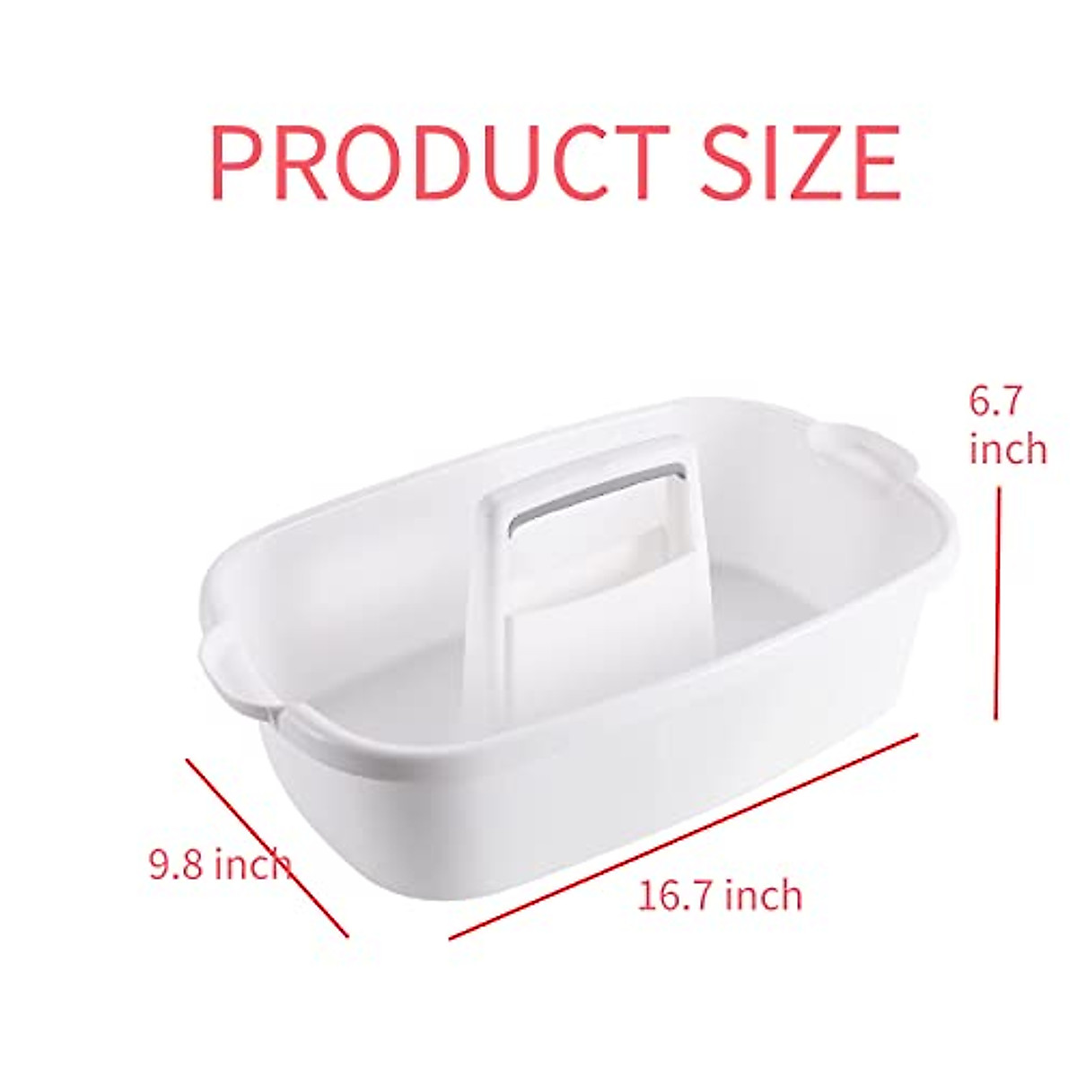 Cleaning Supplies Organizer, Large Plastic Shower Caddy Tote Storage Basket With Handle for Cleaning Products, Cleaning Caddy For Bathroom, Bedroom, Kitchen, Garden, Tool, Cleaning Supplies Caddy(3)