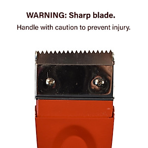 Heavy Duty Steel Packing Tape Dispenser - for 2 inch Wide Tape with 3 inch Inner Paper Core - Hand-Held Professional Quality Metal Packaging Tape Dispenser for Sealing Moving and Shipping Boxes, Red