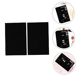 Didiseaon 10 Pcs Box Jewelry Sponge Pad Sponge Ring Holder Ring Display Pad Coquette Aesthetic Room Decor Jewelry Tray Insert Black Foam Ring Insert Sponge Earring Holder Earrings Ring Frame