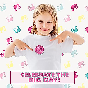 Unique Barbie Barbie Party Favors Bags | 16 Pack | Barbie Goodie Bags for Birthday Party | Sticker