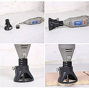 29PCS Rotary Multi Tool Cutting Guide Attachment Kit,Lots Rotary Multi Tool Cutting Guide Hss Router Drill Bits Attachment Small Electric Grinding Sandpaper Combination Accessories