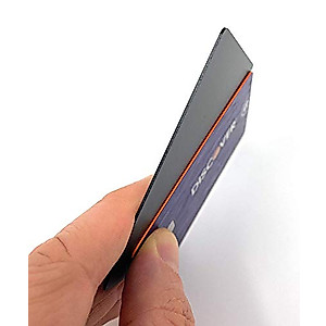 Personalized Message Engraved on Both Sides Metal Wallet Card - Anniversary for Men and Woman, Engraved Wallet Inserts, Love Note, Deployment, Boyfriend, Husband Wife (Black)