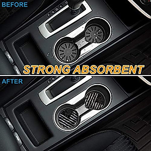 Cup Holders Car Coasters for Women/Men - 2 Pack Absorbent Ceramic Stone Drinks Coaster Set, Camo America US Flag