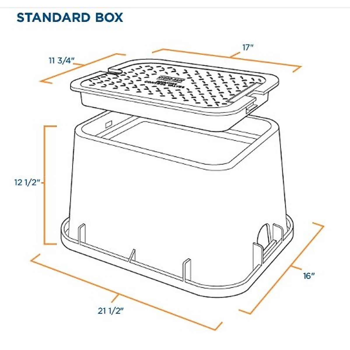 Orbit 53212 12" Standard Rectangular Sprinkler Valve Box